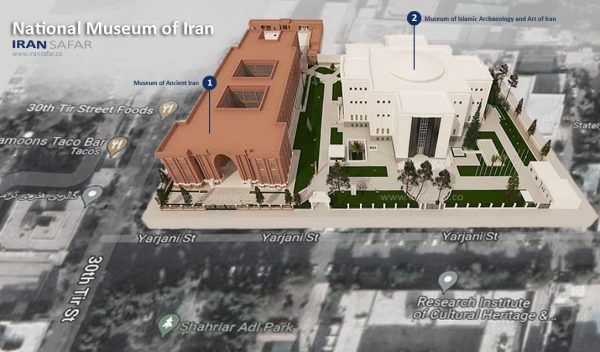 National Museum of Iran - Information, Items, Site Plan