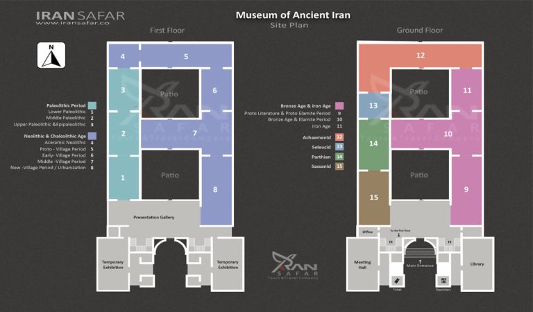National Museum of Iran - Information, Items, Site Plan